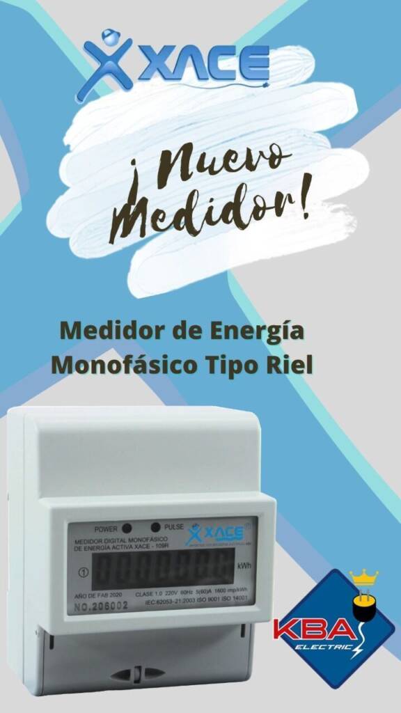 MEDIDOR LUZ MONOFASICO DIN DIGITAL XACE - Ferreman